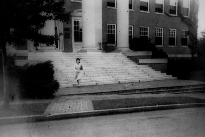 virginia morgan on GW steps - Great Minds