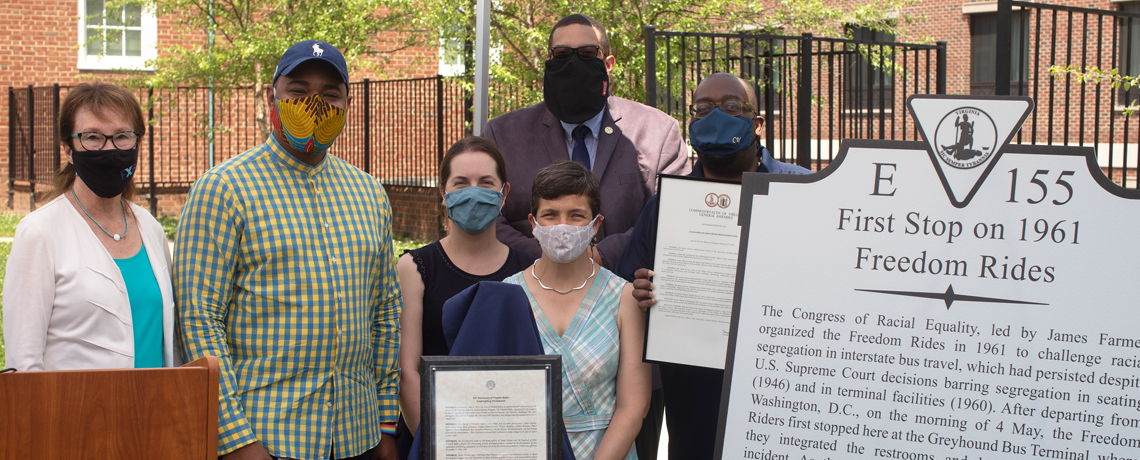 Marker Furthers UMW Mission on Freedom Rides’ 60th Anniversary - News