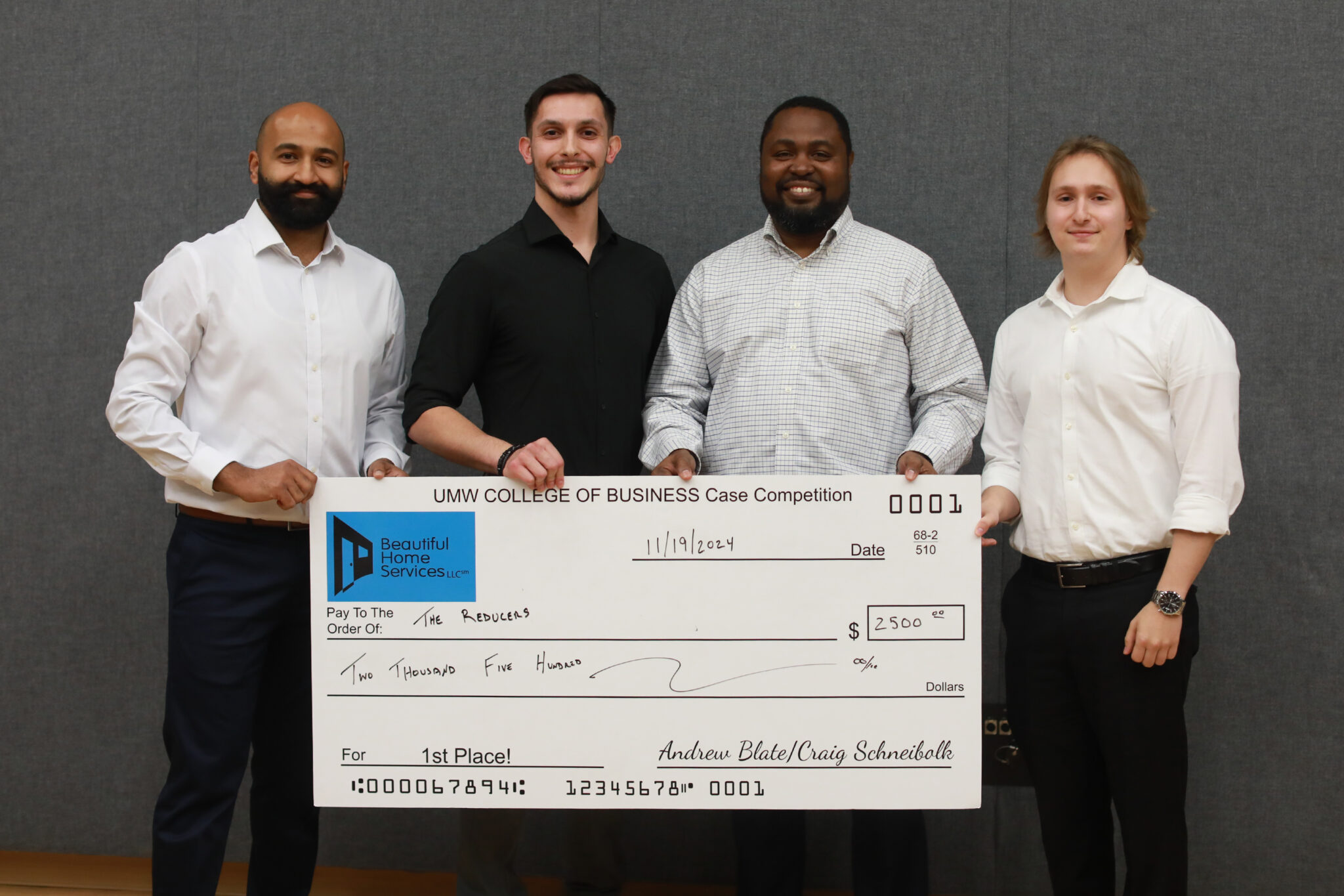 UMW Business Students Win Kudos, Cash in Case Competition - News