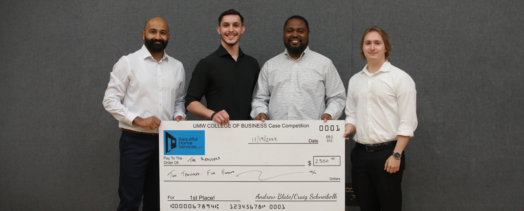 UMW Business Students Win Kudos, Cash in Case Competition - News