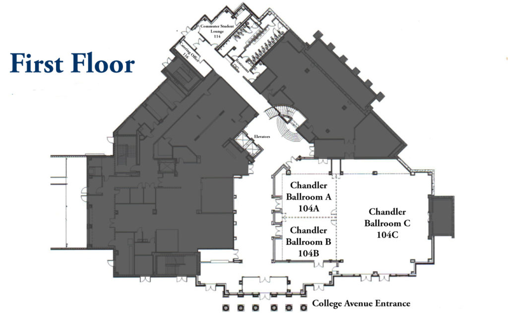 Room Descriptions and Diagrams » University Center